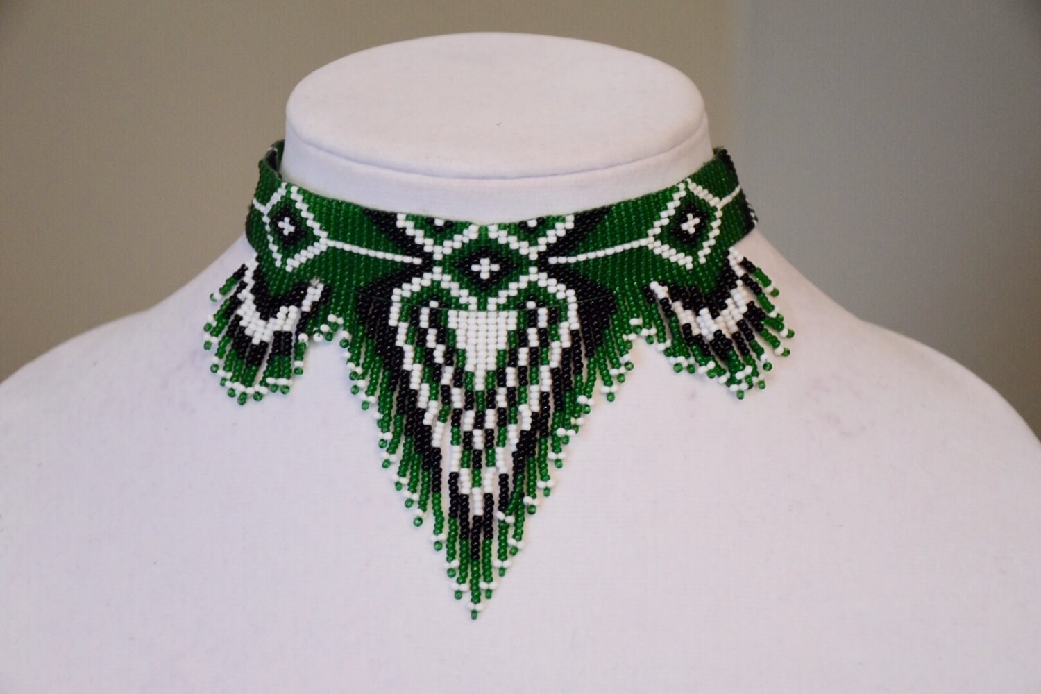Native American Style Choker Beaded Choker Necklace Seed Bead - Etsy UK