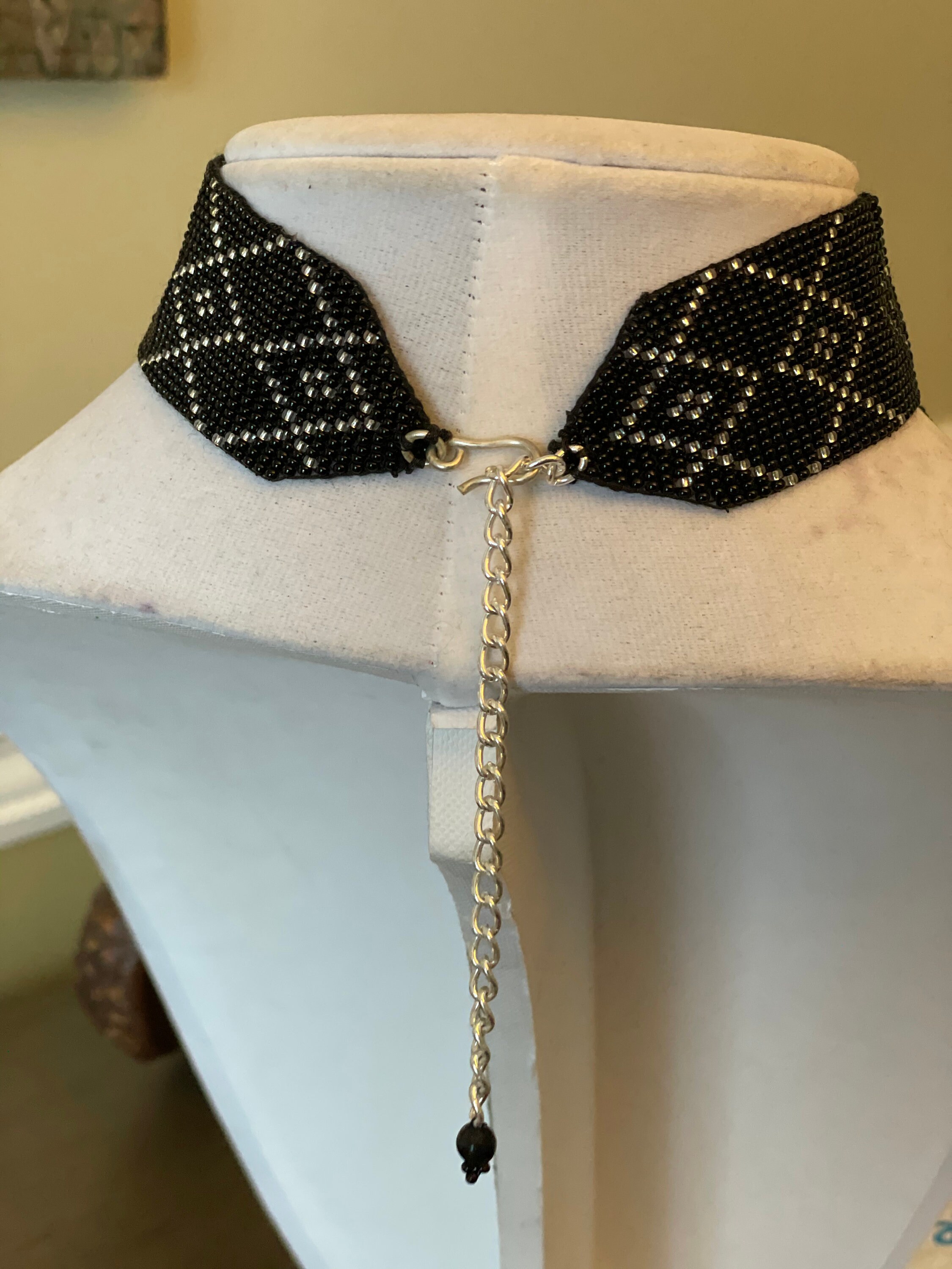 Native American Choker Necklace Elegant Seed Bead Necklace Beaded ...