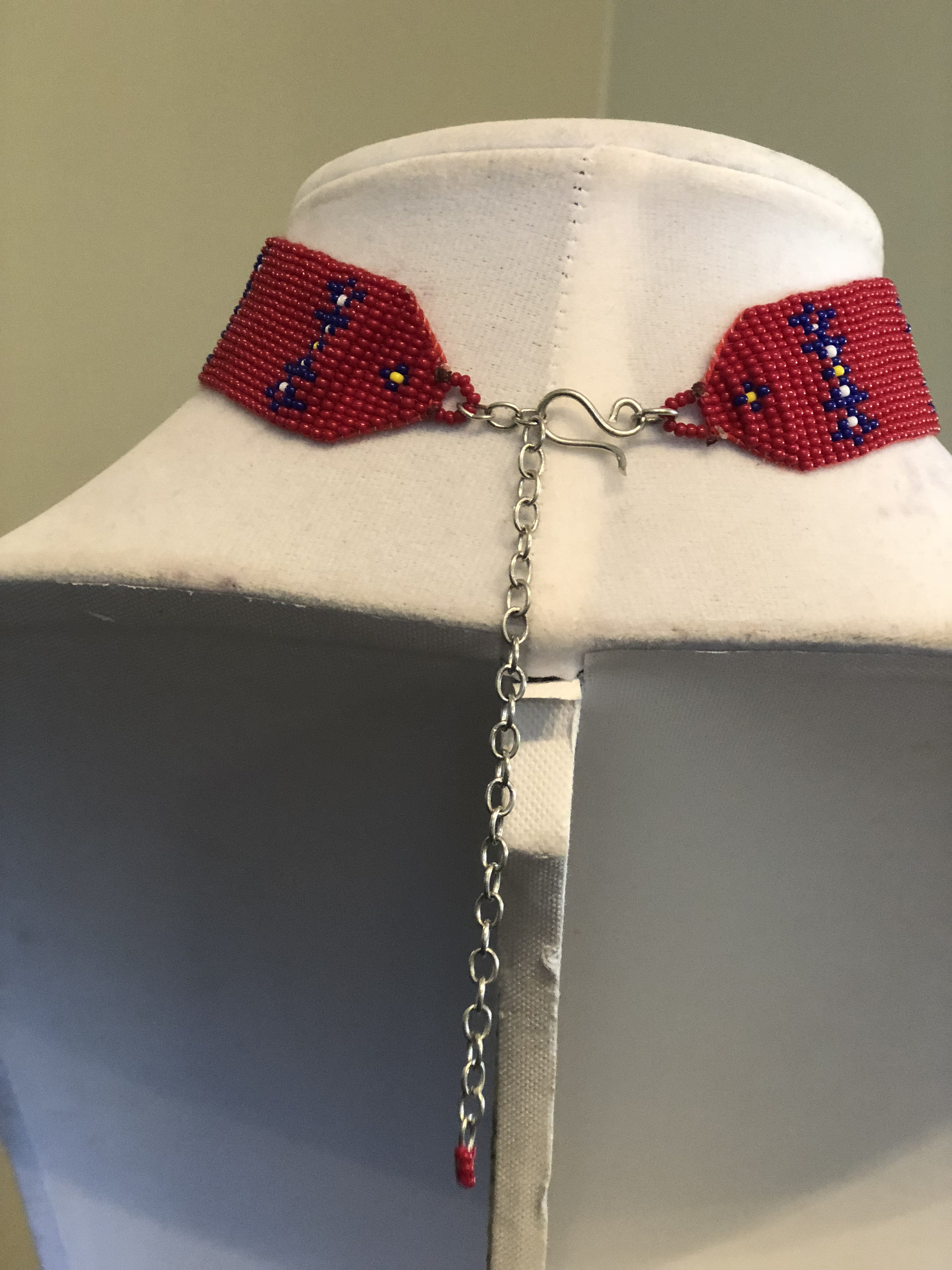 Native American Style Seed Bead Choker and Earrings Multicolor - Etsy