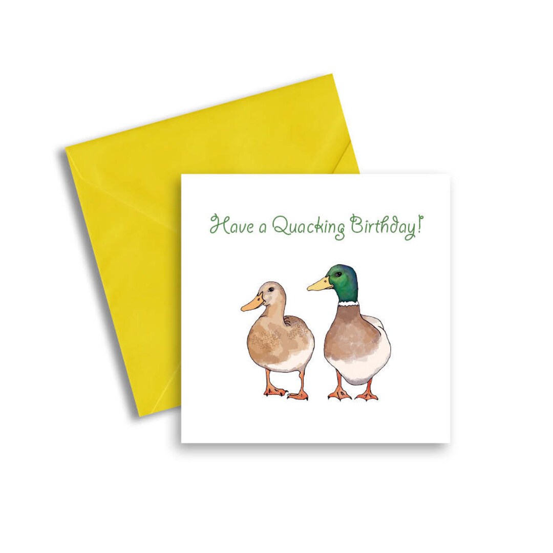 Duck Birthday Card have a Quacking Birthday - Etsy