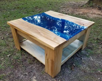 Maple River Table Stone Live Edge - Etsy