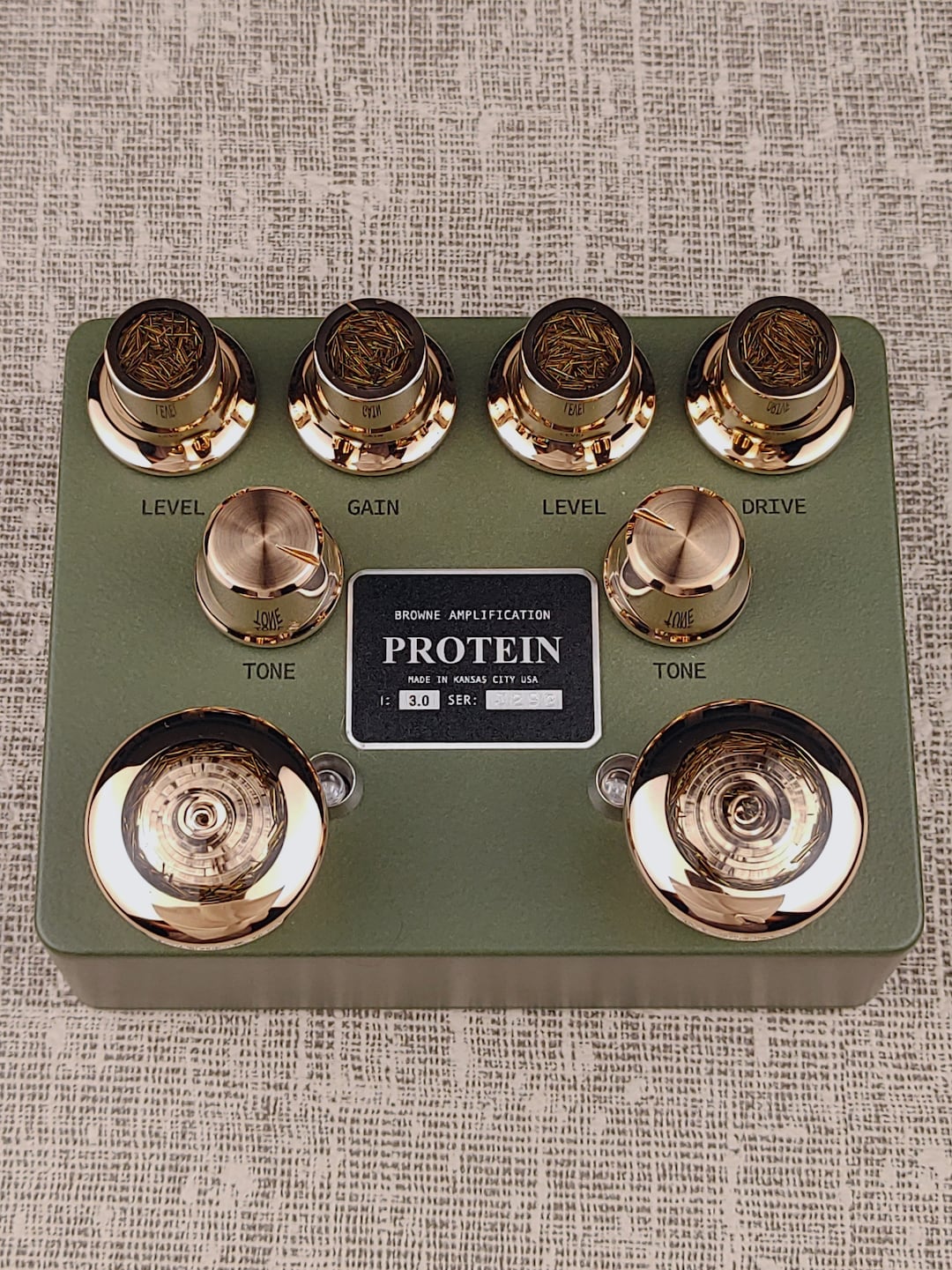 Custom Guitar Pedal Knob Set, Handmade Bronze With Resin Inlay. - Etsy