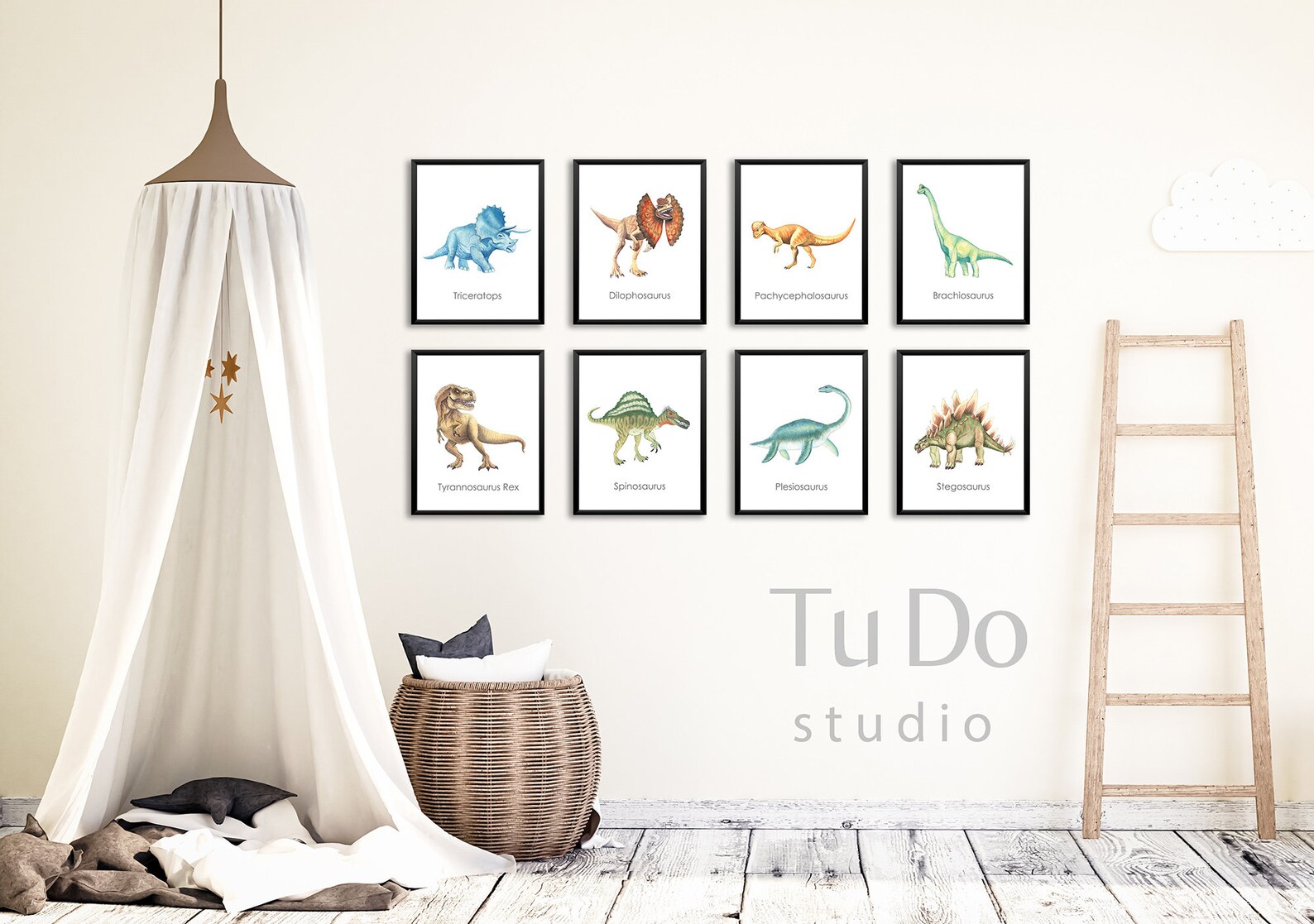 DINOSAURS Posters Set of 8 Digital Download ONLY Jurassic - Etsy