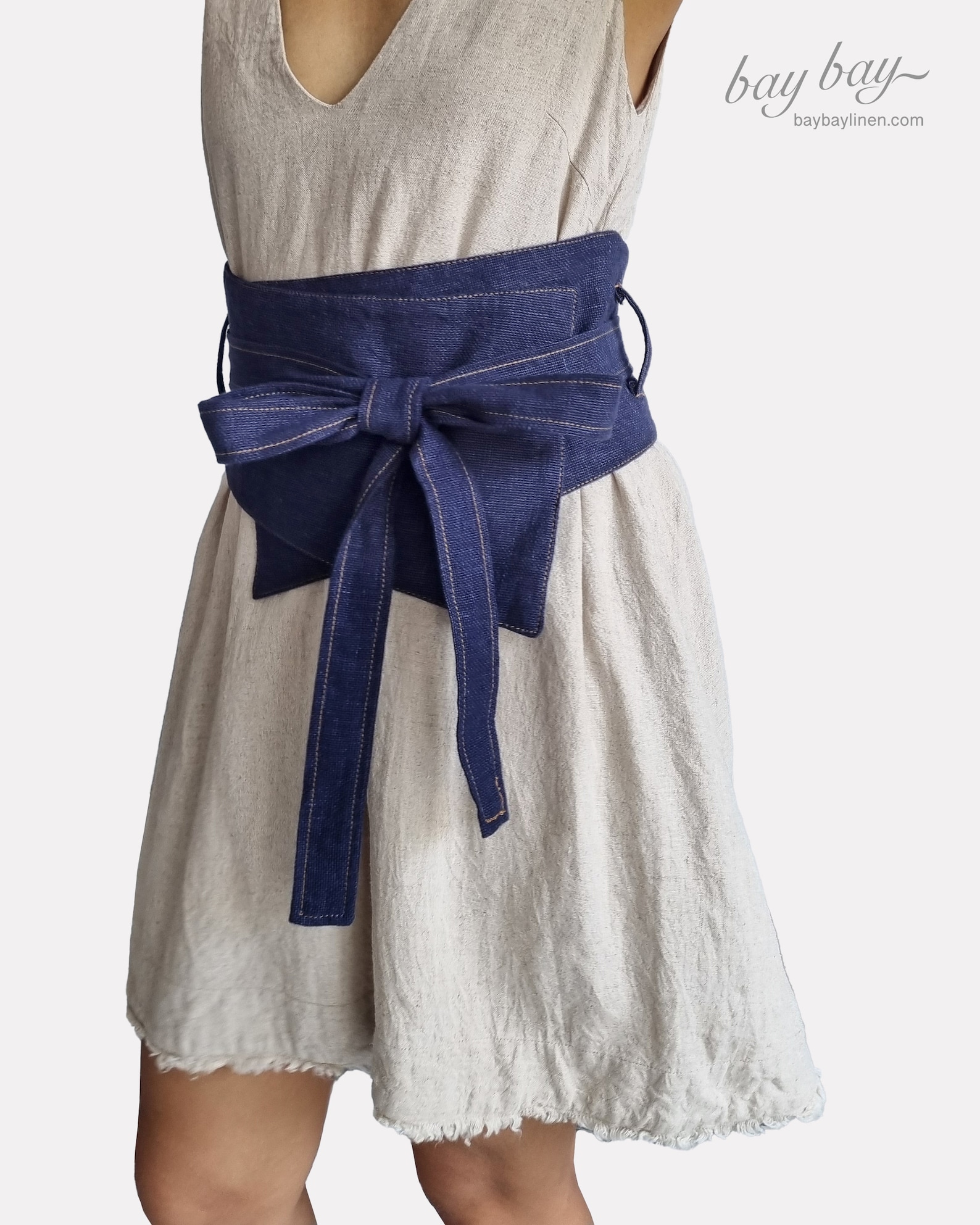 100% Linen Obi Belt, Wrap Fabric Belt, Multi-purpose Waist Belt, Corset ...