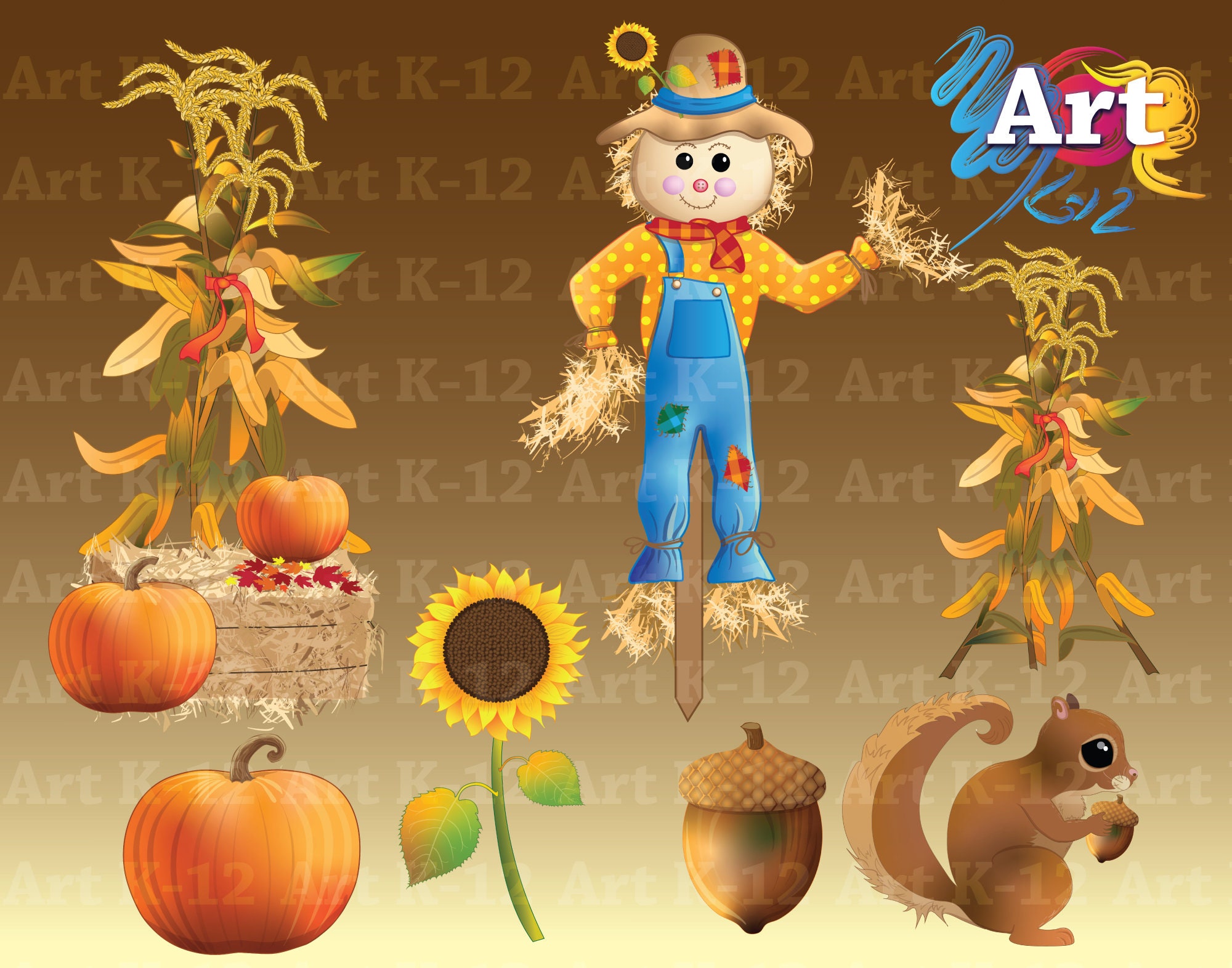 Fall Fun Clip Art - Commercial or Personal Use - Etsy