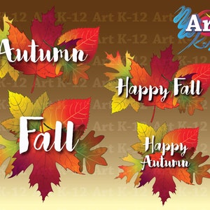Fall Fun Clip Art - Commercial or Personal Use - Etsy