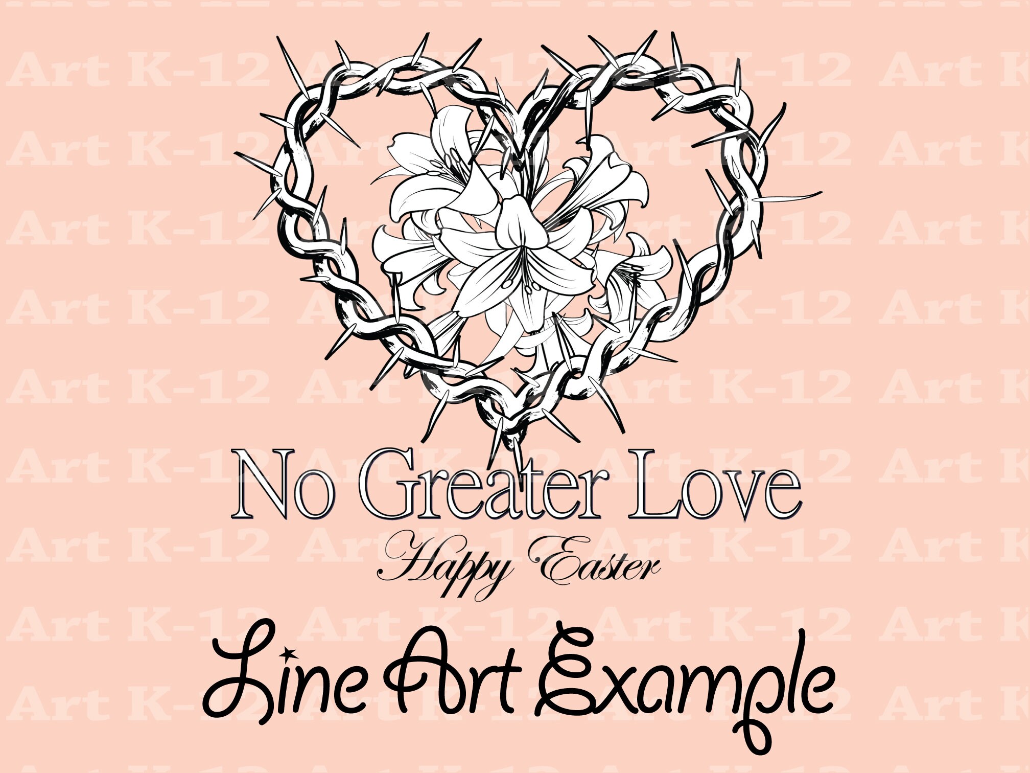 Easter Lily Clipart & Christian Symbols - Etsy