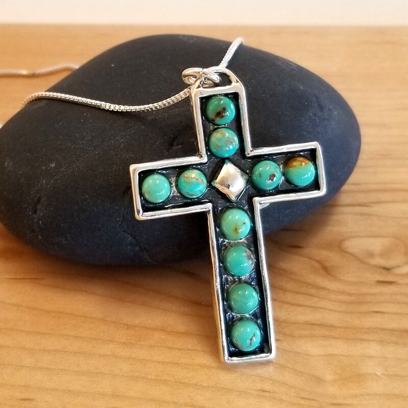 Turquoise Cross - Etsy