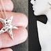 Hammered Sterling Silver Abstract Star Pendant Necklace or Earrings by ...