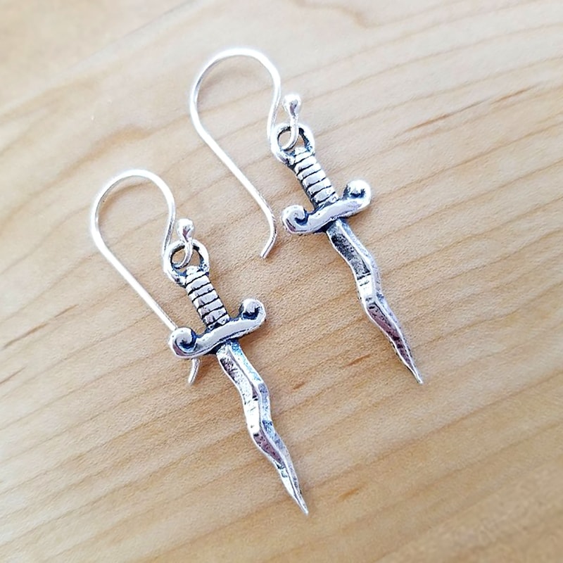 Dagger Earrings - Etsy