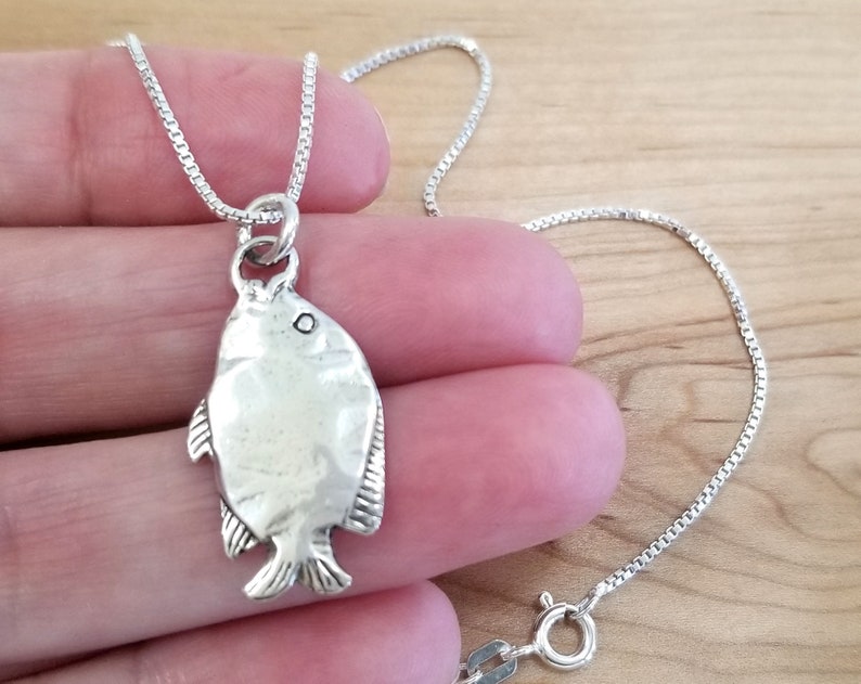 Vintage Sterling Silver Fish Charm Necklace Chain Optional | Etsy