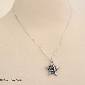 Sterling Silver Rustic Star Pendant Necklace (chain Optional) Wire ...