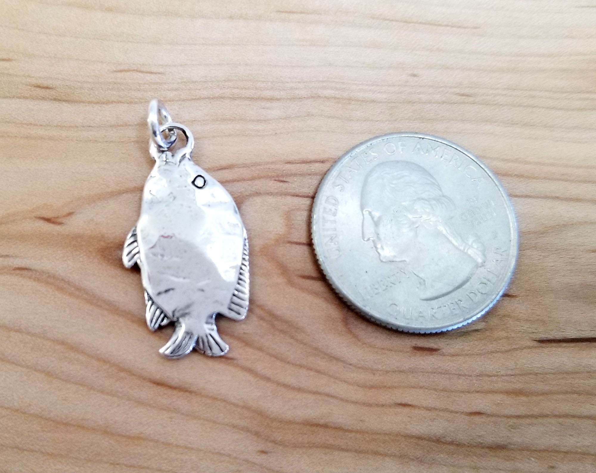 Vintage Sterling Silver Fish Charm Necklace Chain Optional | Etsy