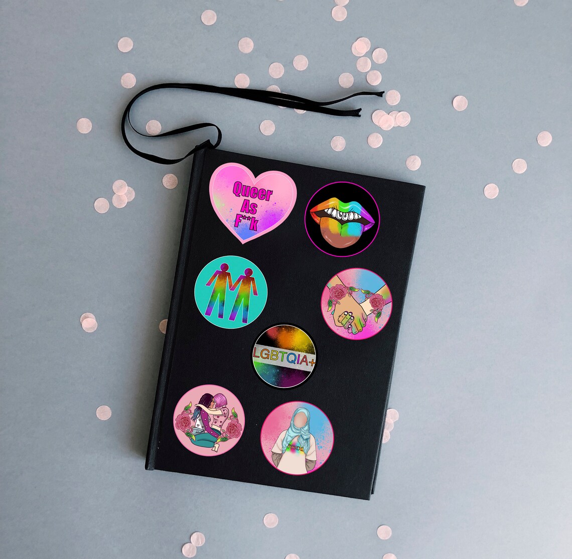 Lgbt Clipart LGBTQIA Stickers Digital Download Pride | Etsy