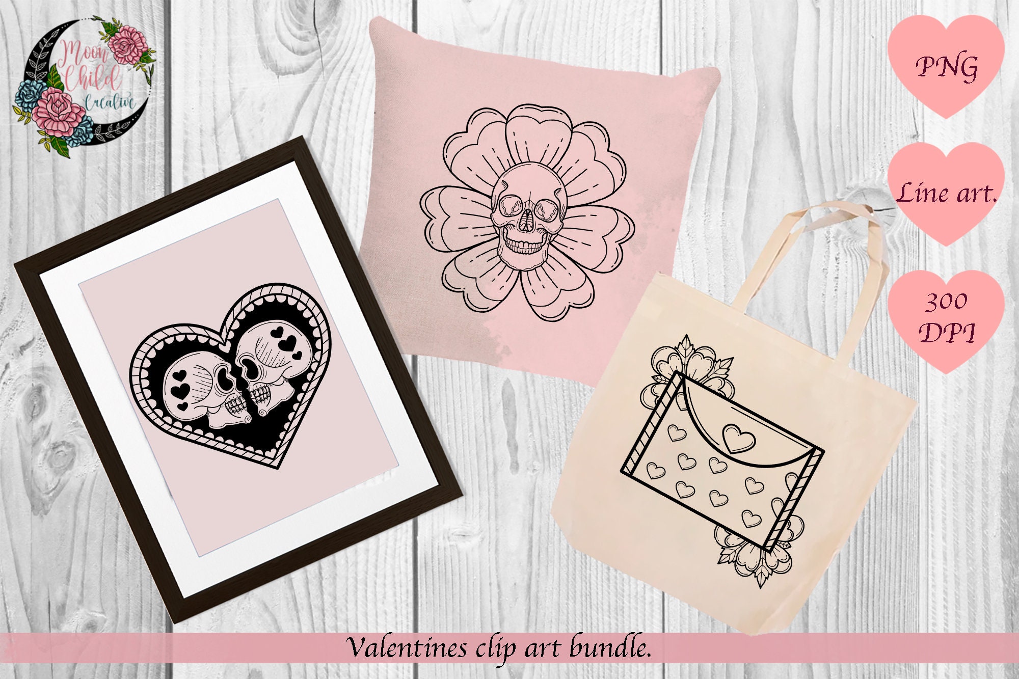 Valentine Day Clipart, Png Transparent, Spooky, Valentines Bundle ...