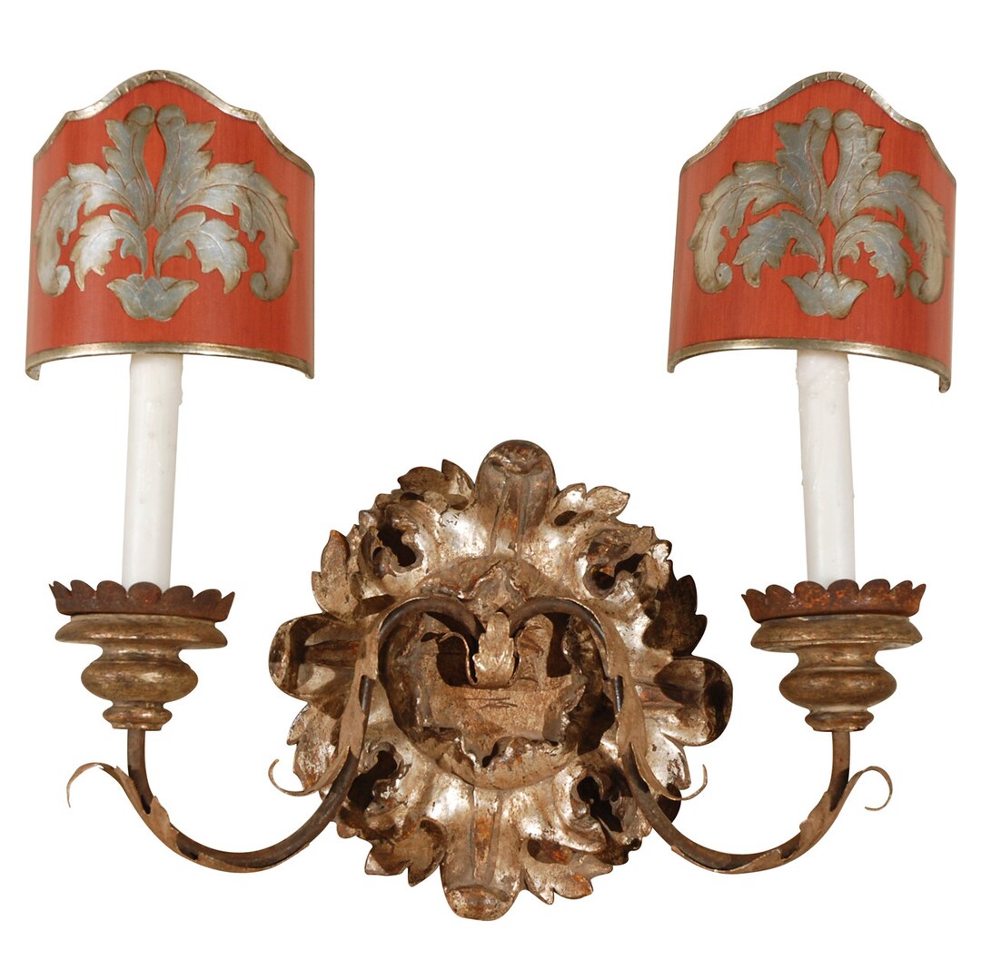 Wall Sconce W/ Painted Shades - Etsy