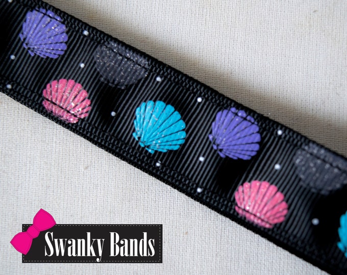 Glitter Seashells Glitter Beach Seashells Non Slip Headbands - Etsy