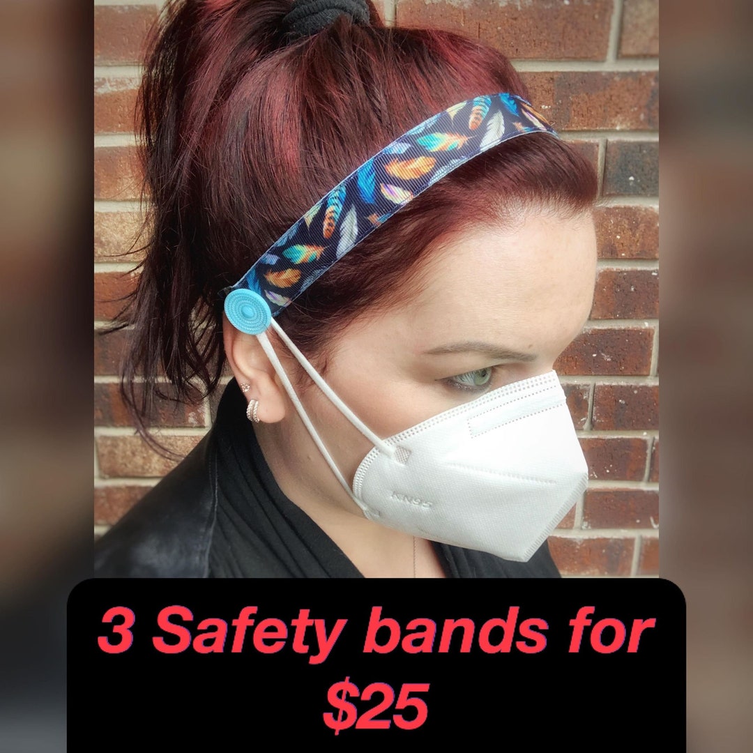 Promo 3 for 25 - HEADBANDS WITH BUTTONS - Headbands for Masks- Ear ...