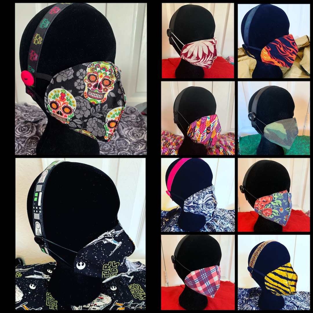 Mask and Ear Saver Swanky Band Combo Cloth Mask With Ear Saver Ear ...