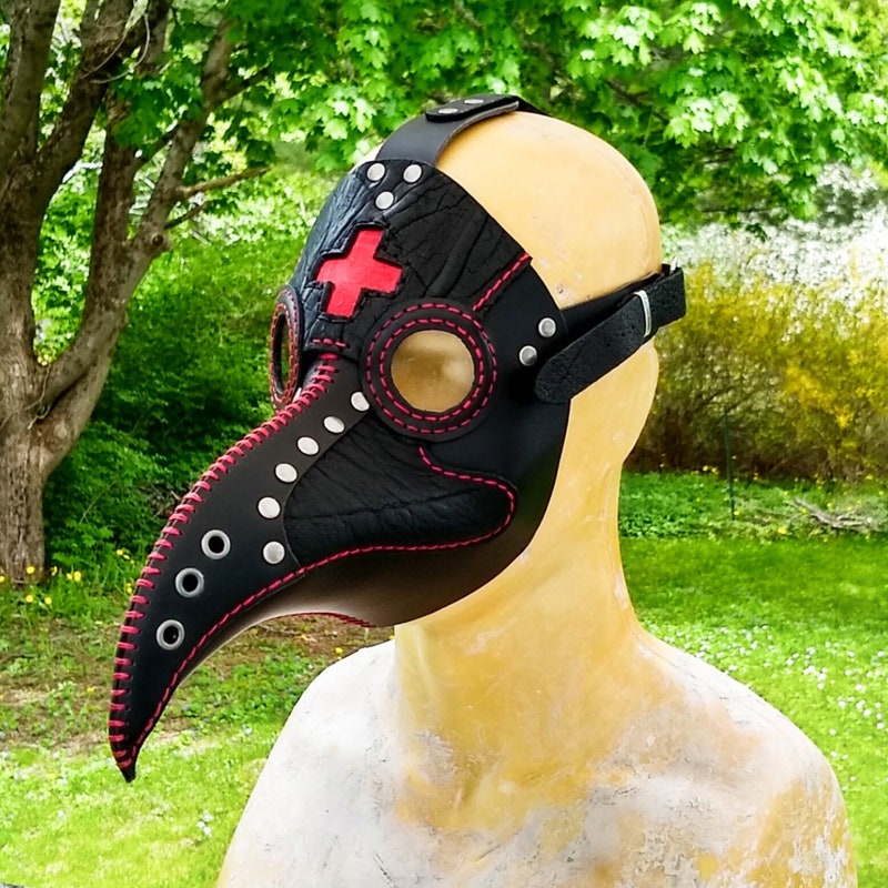 Leather Plague Doctor Mask - Etsy