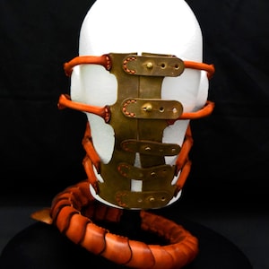 Handcrafted Leather Facehugger Alien Mask, HR Giger, Xenomorph, Chest ...