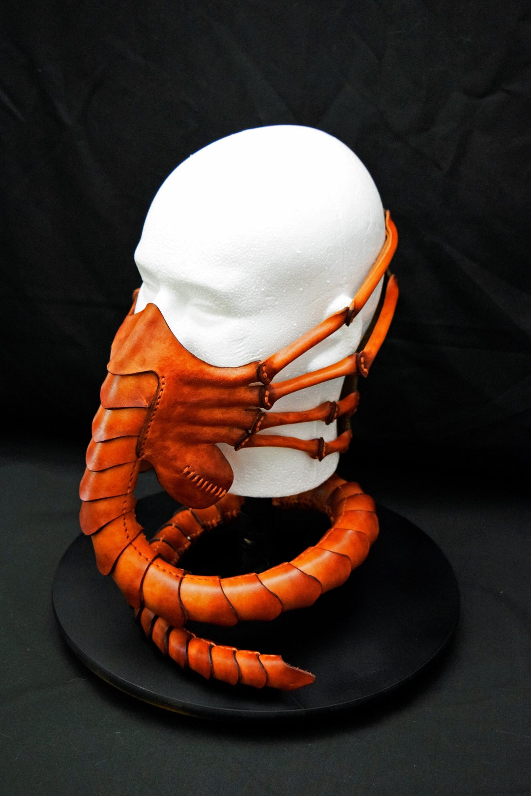 Handcrafted Leather Facehugger Alien Mask, HR Giger, Xenomorph, Chest ...