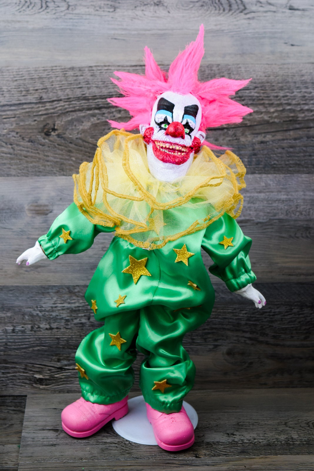 SPIKEY Killer Klown 18 Inch Horror Art Doll Handmade From Outer Space ...