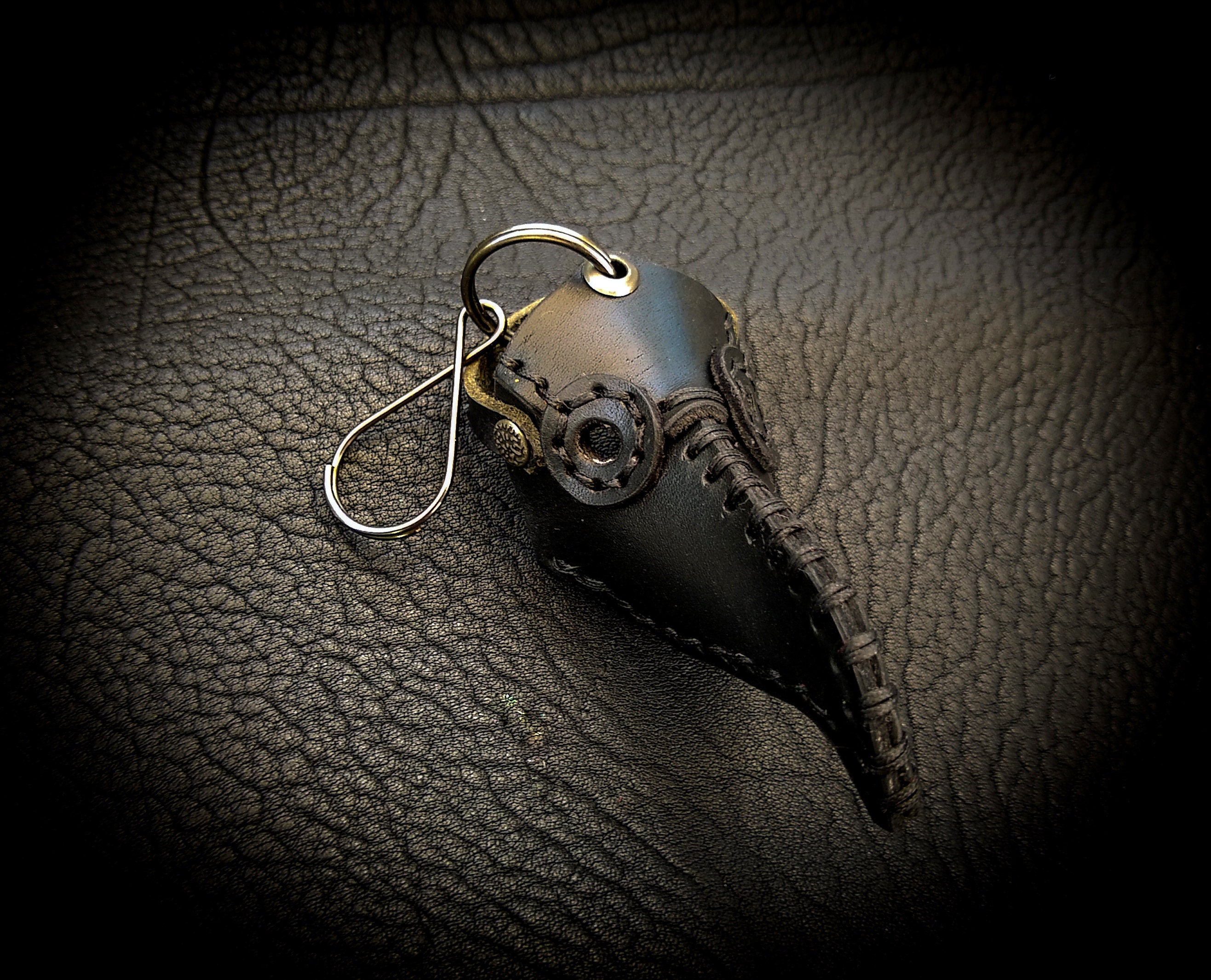 Leather Plague Doctor Dr Keychain Horror Gift Steampunk | Etsy