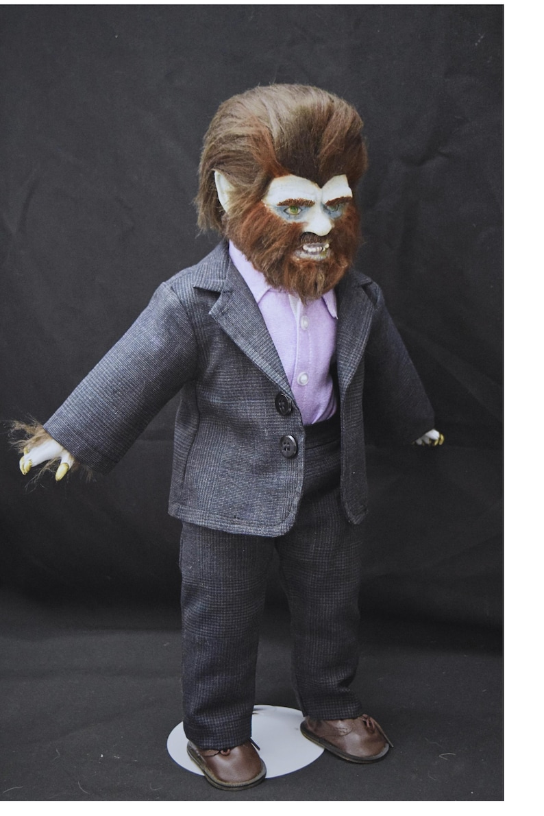 WOOF WOOF Munsters 16 Inch Horror Art Doll Eddie Munster Wolfman ...