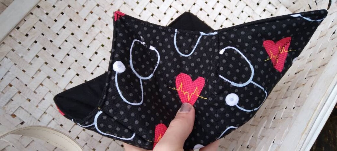 Nurse/doctor Stethoscope Fabric All Cotton Bowl Cozy Microwavable Bowl ...