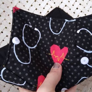 Nurse/doctor Stethoscope Fabric All Cotton Bowl Cozy Microwavable Bowl ...