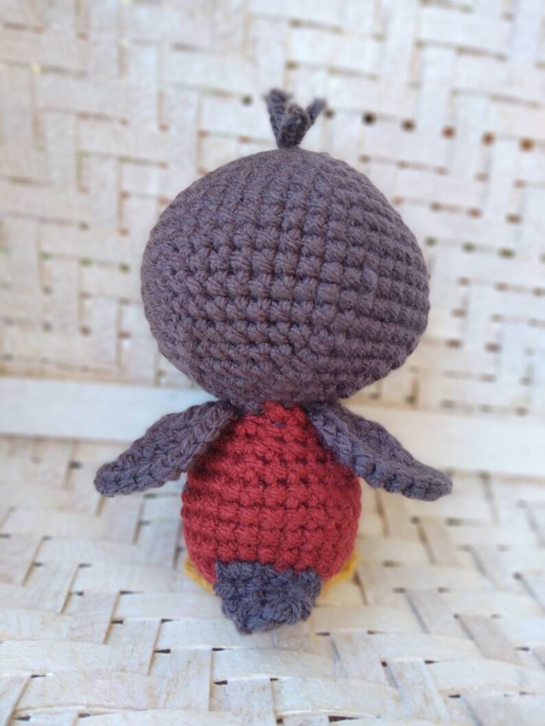 Crocheted Amigurumi Robin Bird Stuffed Animal Stuffed Animal Robin - Etsy