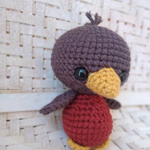Crocheted Amigurumi Robin Bird Stuffed Animal Stuffed Animal Robin - Etsy
