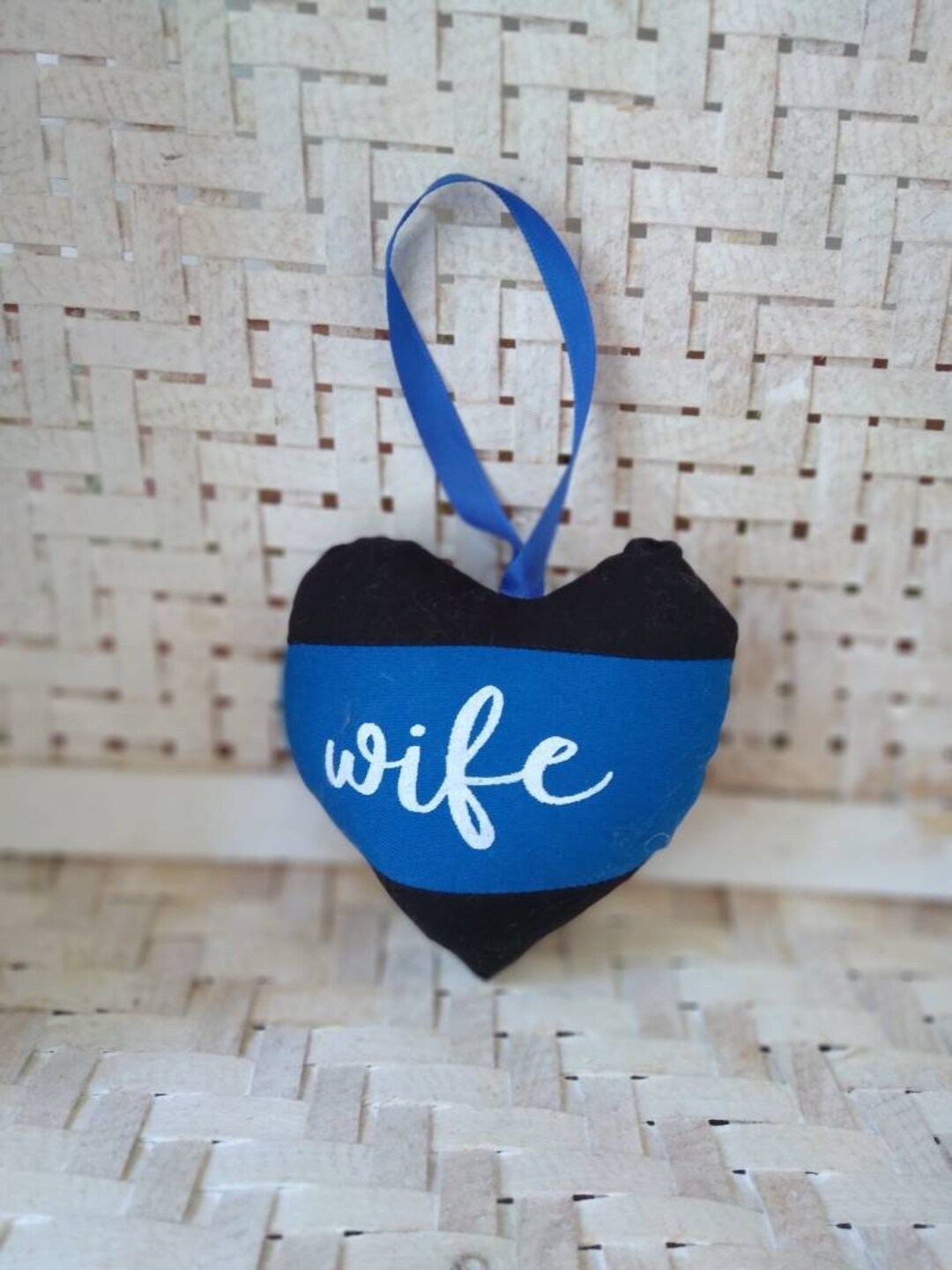 Thin Blue Line Christmas Tree Ornament Christmas Tree Ornament Wife ...