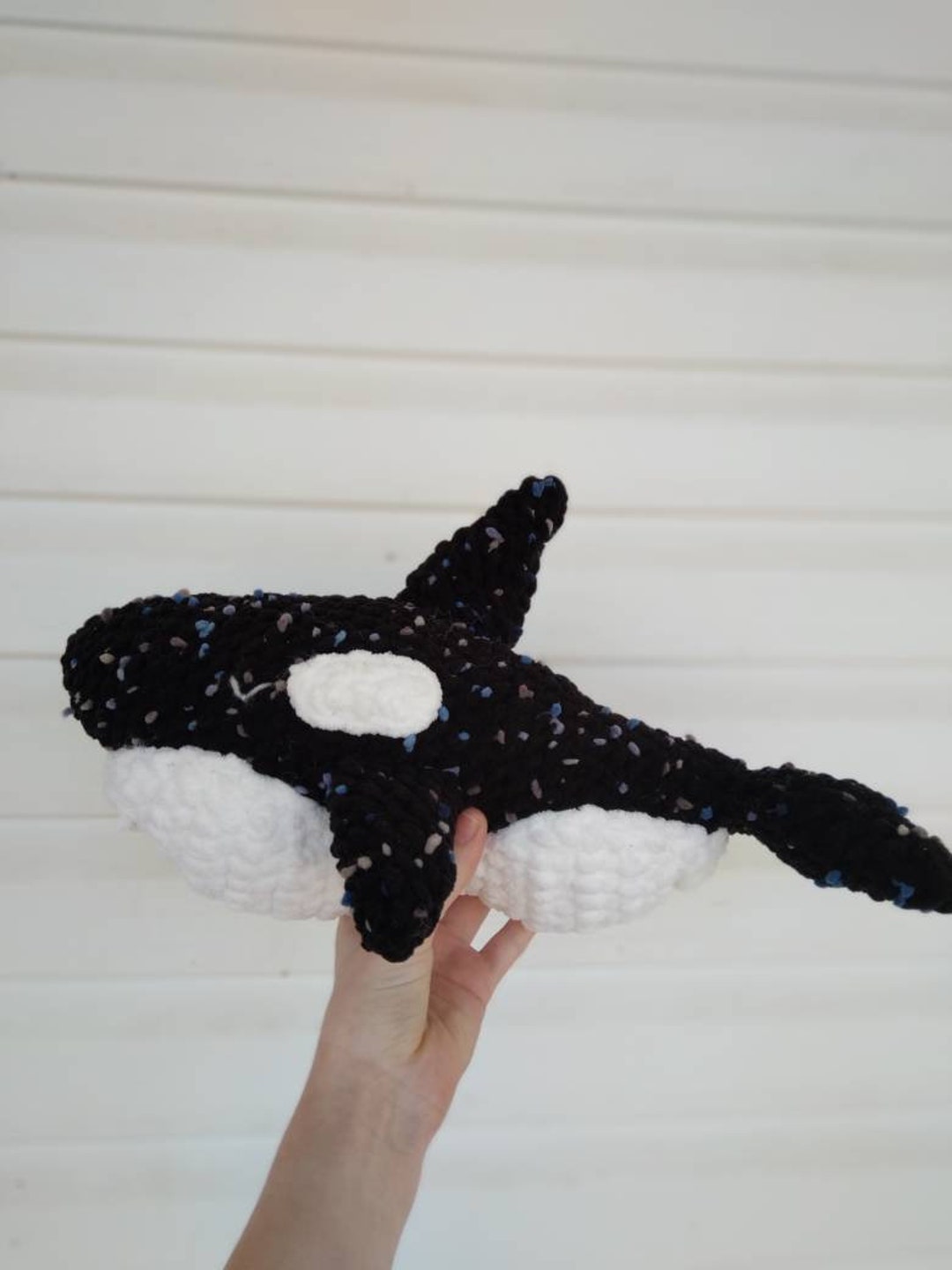 Crocheted Amigurumi Stuffed Animal Orca Killer Whale Ocean Sea Life ...