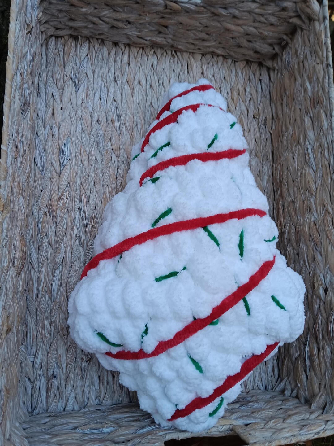 Large White Plushie Christmas Tree Crocheted Stuffed Christmas Tree ...