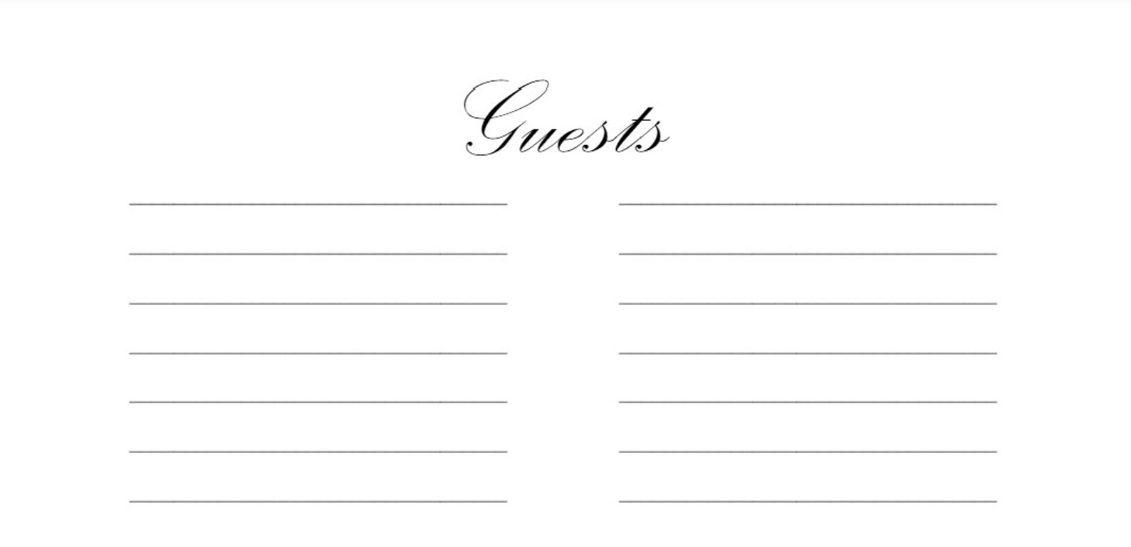 Guest Book Signature Page for Funeral Service - Etsy Canada