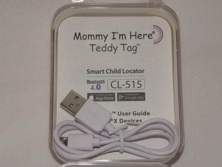 TEDDY TAG BLUETOOTH Pink Wireless Child Locator From Mommy I'm Here ...