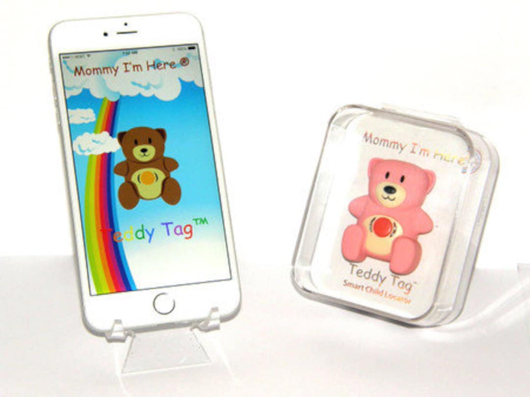 TEDDY TAG BLUETOOTH Pink Wireless Child Locator From Mommy I'm Here ...