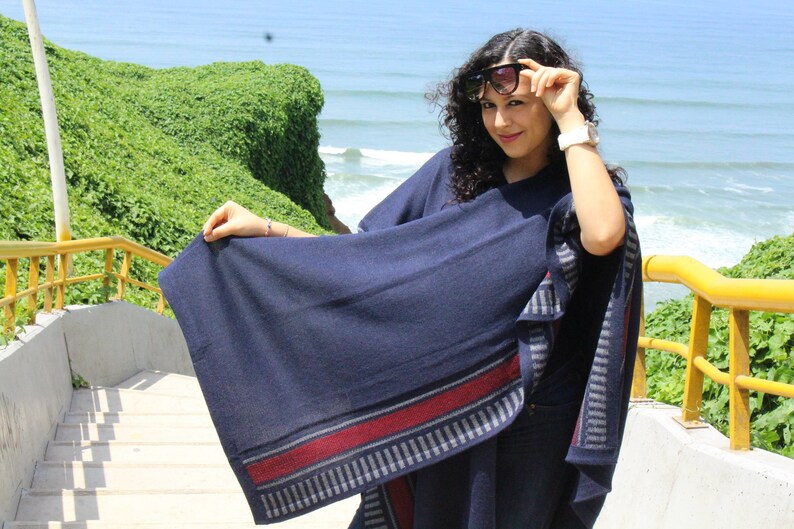 Alpaca Wool Ruana Cloak. Valentine Day Gift to Her. - Etsy