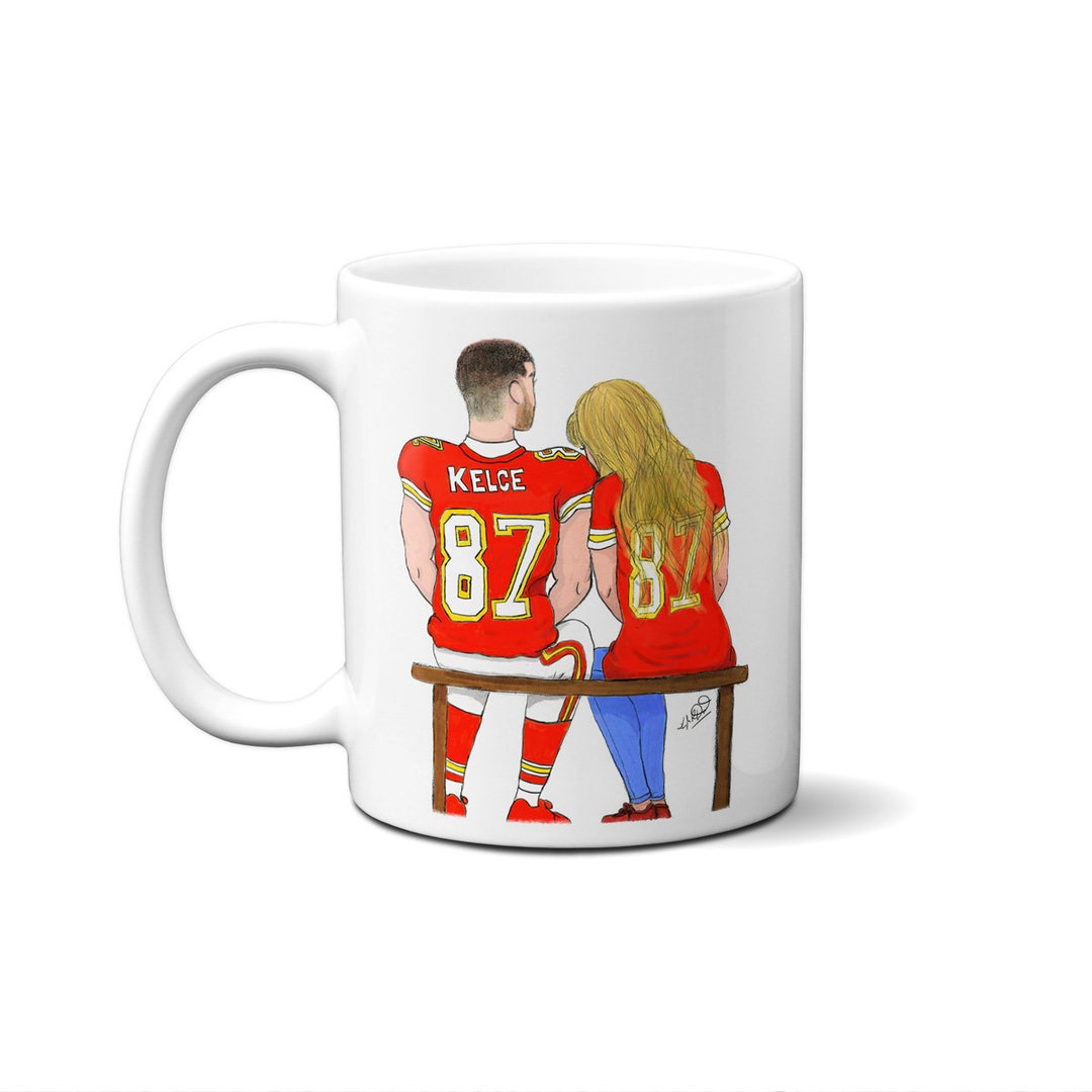 Travis Kelce and Taylor KC Kansas City Chiefs Coffee Mug 15oz - Etsy