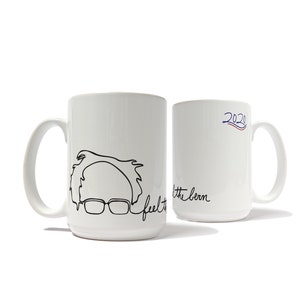 Feel the Bern Bernie Sanders for President Coffee Mug Magnet Coaster ...