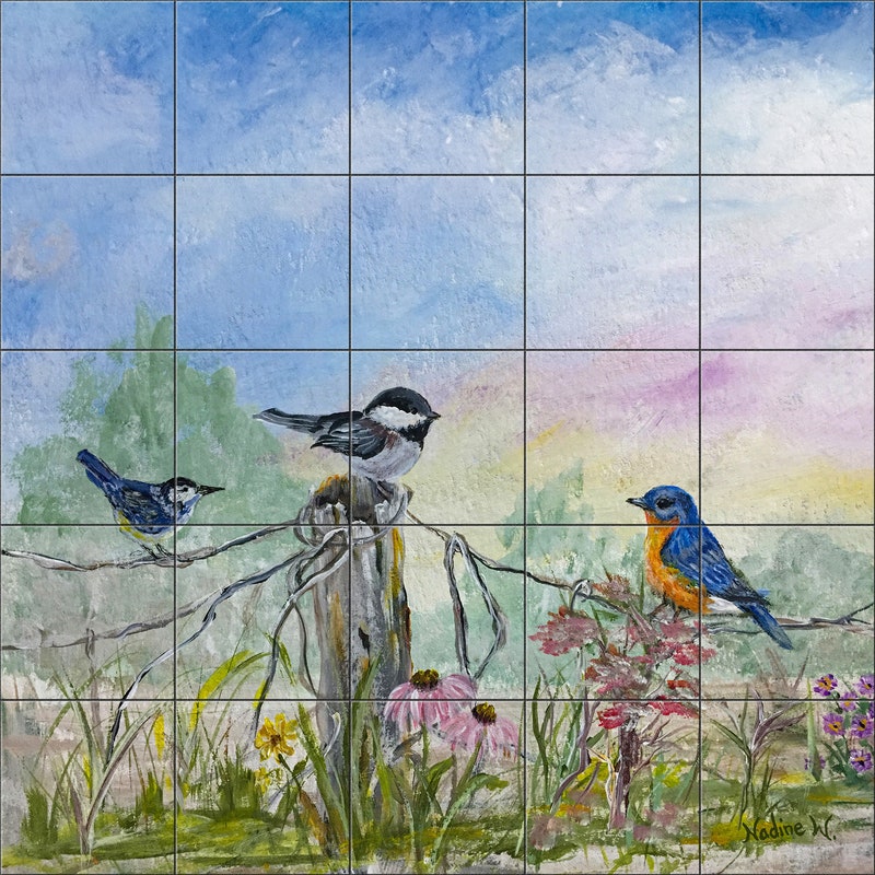 Tile Mural - Etsy UK