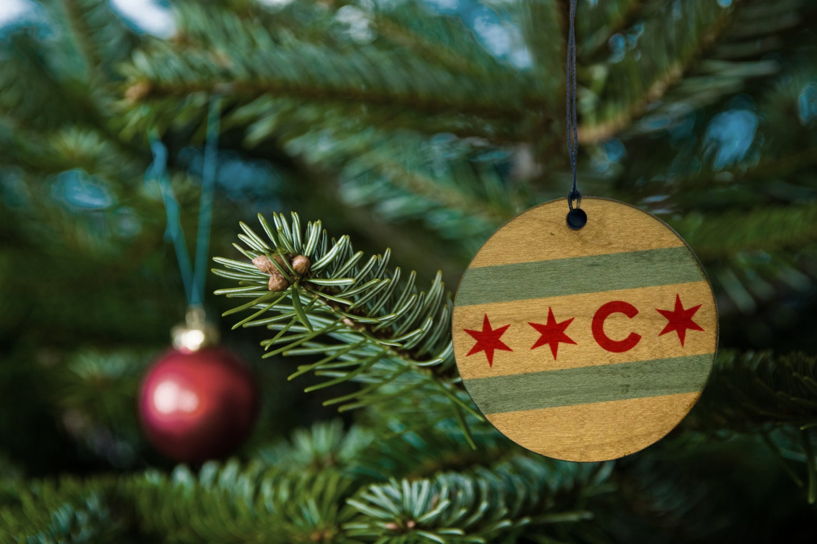 Chicago Cubs Christmas Ornament, Wooden Baseball Fan Tree Ornament - Etsy