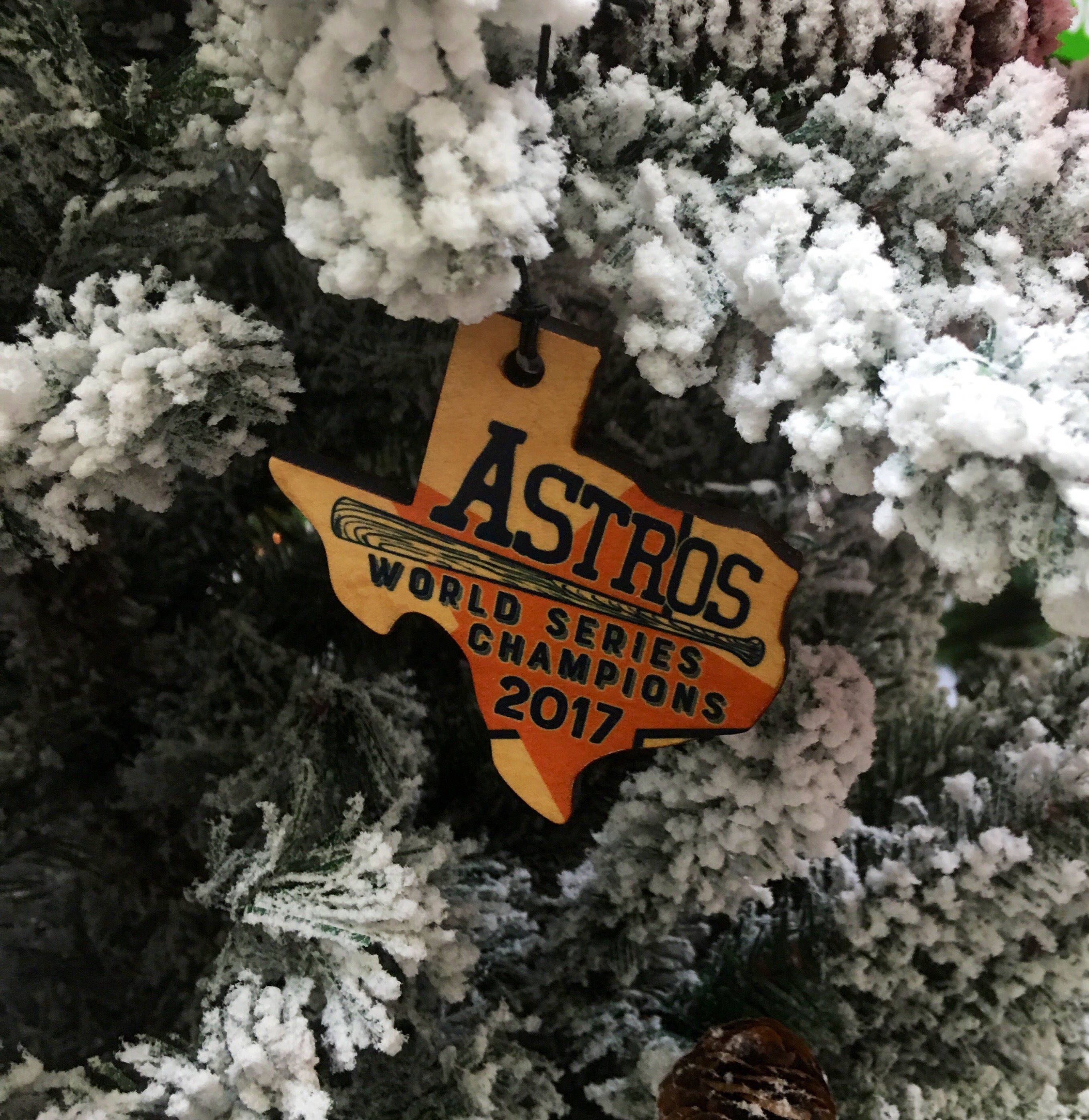 Astros Ornament Baseball World Series Wood Texas Shaped | Etsy