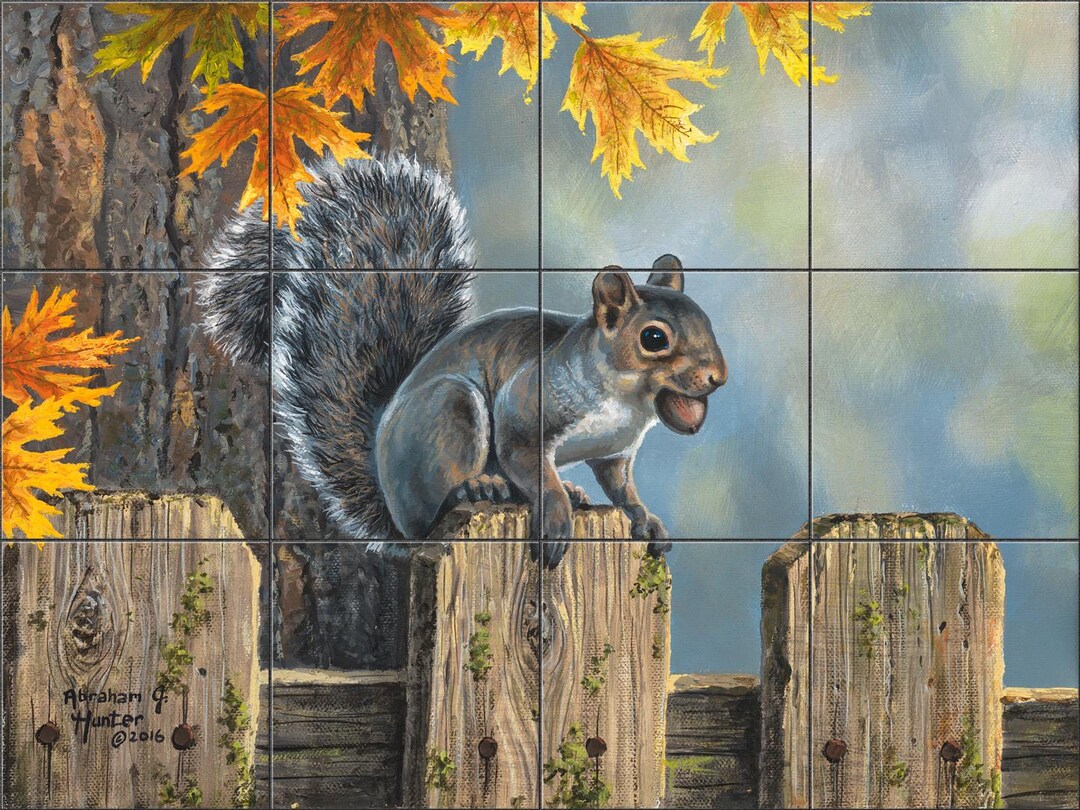 Furry Friend by Abraham Hunter Tile Mural Backsplash, Kitchen Home ...