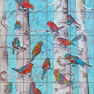 Social Networking by Susan Schmitt Tile Mural Backsplash, Kitchen Home ...