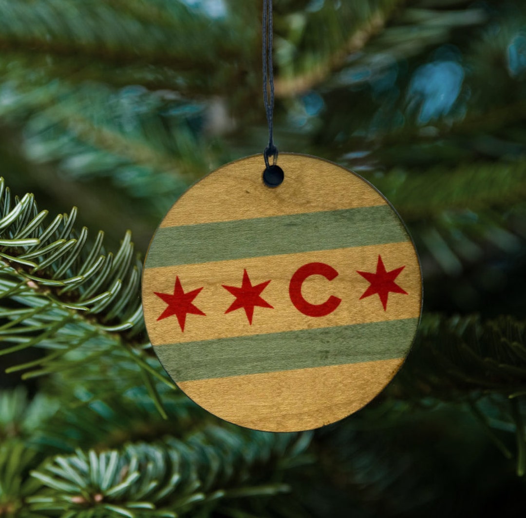 Chicago Cubs Christmas Ornament, Wooden Baseball Fan Tree Ornament - Etsy