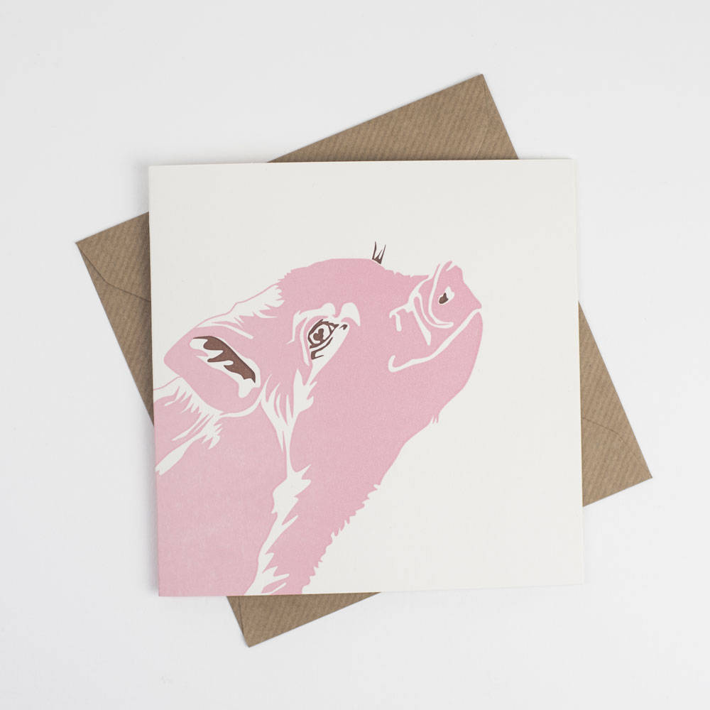 Piglet Card Cute Card for Friend Birthday Card Thank You | Etsy