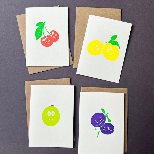 Fruit Card - Etsy